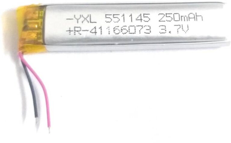 KP 551545 3.7v 250 mah Rechargeable Lithium Polymer Pack Battery - KP ...