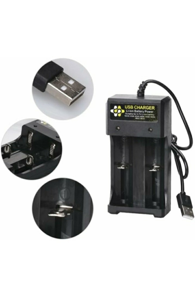 KP USB DC to DC 18650 Battery Charger, 2 Cell Battery Charger, Suitable ...